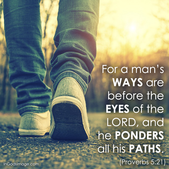 Weekend Wisdom – Proverbs 5:21 – In God's Image Weekend Wisdom – Proverbs 5:21 – In God's Image